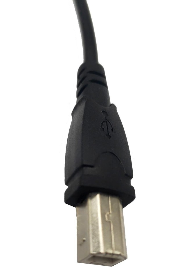 USB 2.0 Type B Male to Female Extension Cable with Screws Panel Mount ...