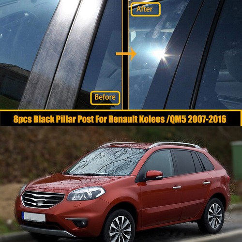 8pcs Black Pillar Post Trim Window Cover Decals For Renault Koleos QM5 2007-2016 | eBay
