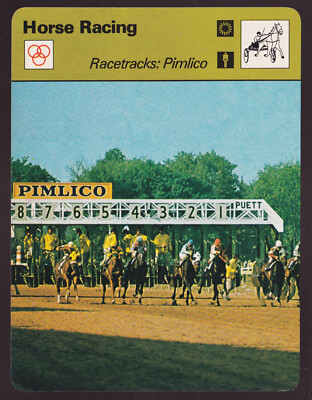 PIMLICO Horse Racing Racetracks Photo 1979 SPORTSCASTER CARD #56-07 | eBay