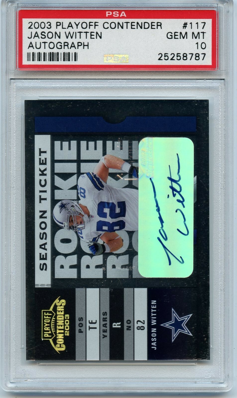 Jason Witten Autographed Memorabilia | Signed Photo, Jersey ...