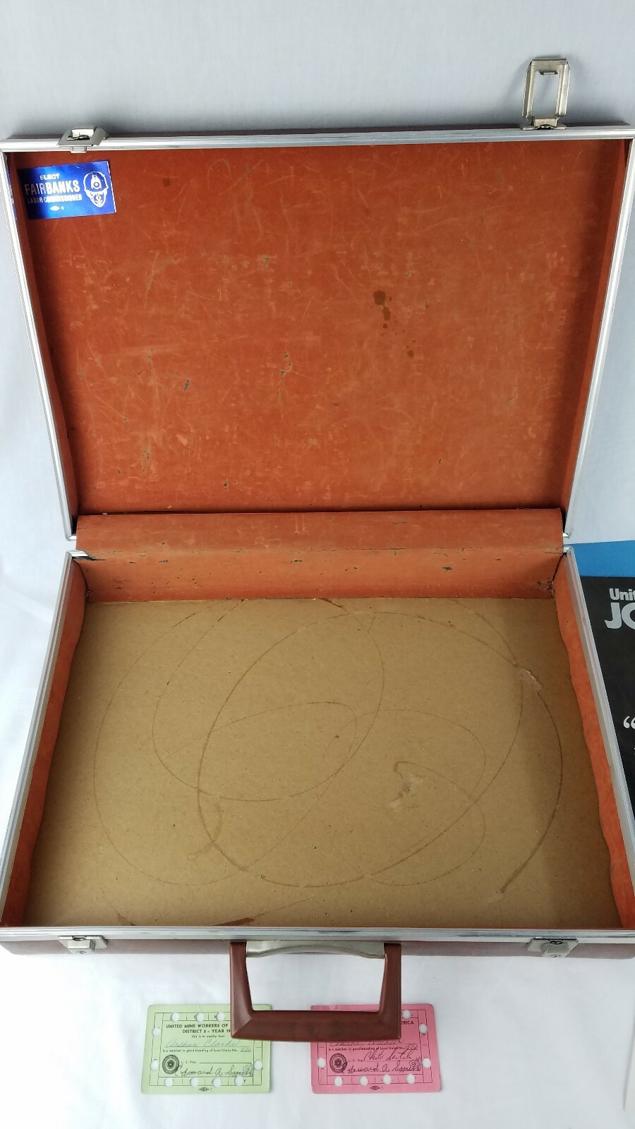 Vintage UMWA Union Briefcase, Election Manual, Membership Cards, & More ...