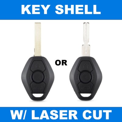 Hu92 Hu58 Key Shell * w/ CUT INCLUDED * Fits: BMW E60 E46 E39 E63 Hu92 ...