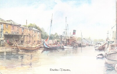 Exeter-Devon- The Maritime Museum-Water Colour David Skipp -VTG ...