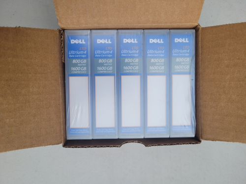 New Set of 5 Dell HC593 400GB/800GB Data Cartridges for LTO Ultrium 3 ...