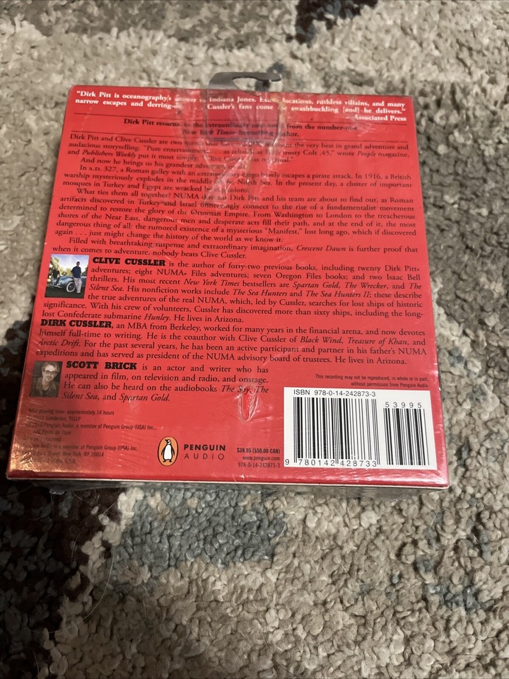 Crescent Dawn by Dirk Cussler and Clive Cussler (2010, Compact Disc ...