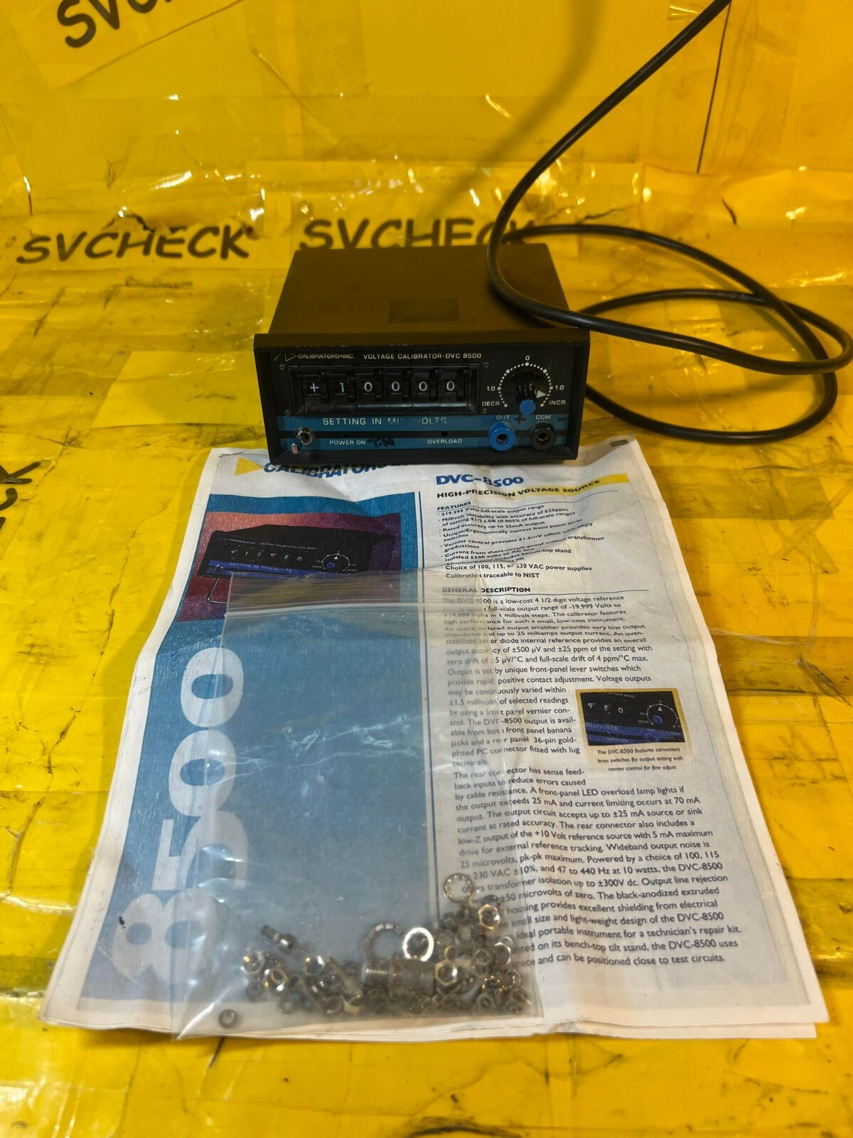 Calibrators Inc Datel DVC-8500 Low Voltage Precision Calibrator Source ...