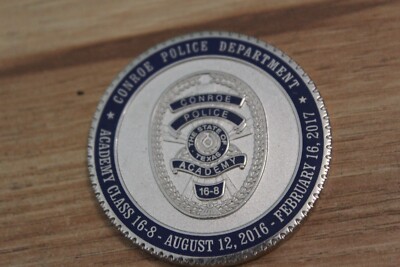 Conroe Police Department Academy Texas Challenge Coin | eBay