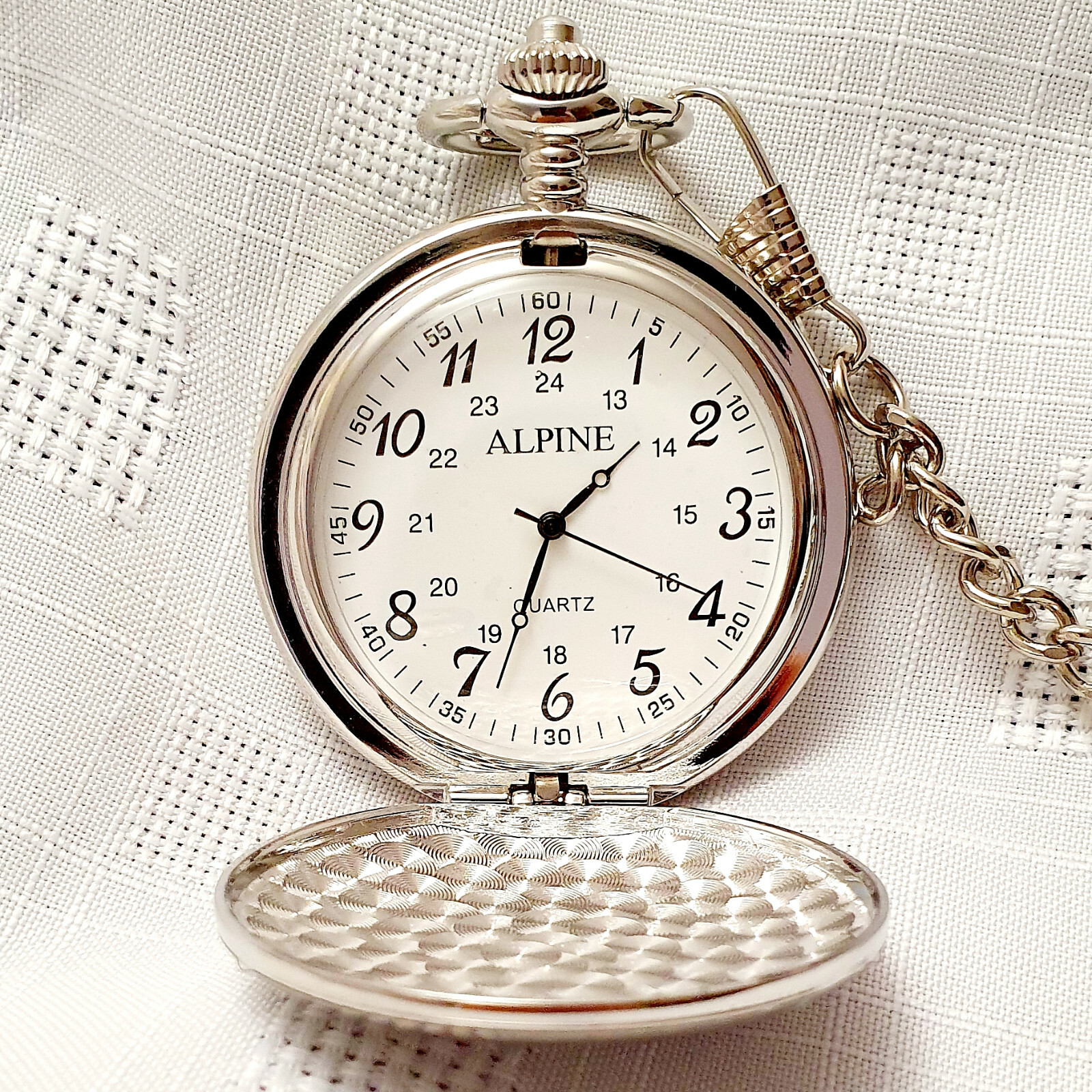 Personalised Engraved Pocket Fob Watch Gift Boxed 40th 50th 60th 70th ...