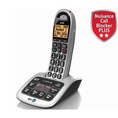 BT 4500 SINGLE BIG BUTTON CORDLESS PHONE WITH ANSWERING MACHINE ...