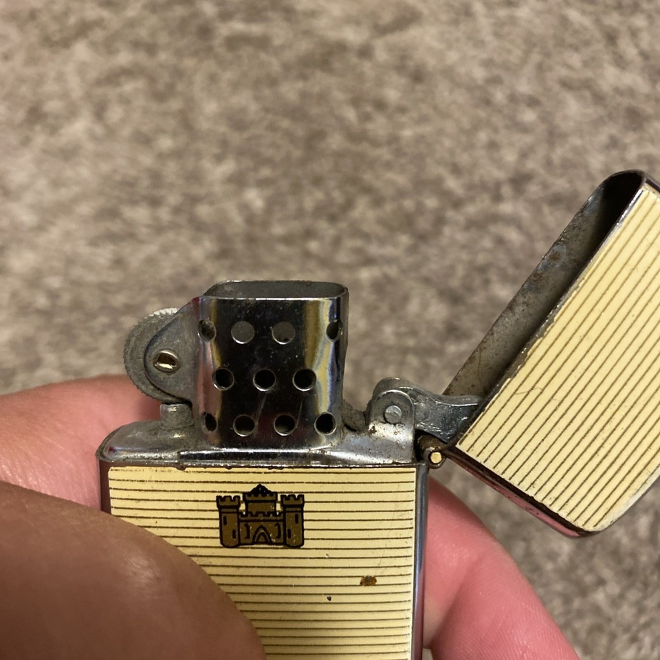 Hadson Kent Castle Flip Top Gas Lighter Made In Japan Vintage not ...