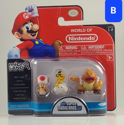 World Of Nintendo Super Mario Micro Land 1-2 Red Toad Lakitu Sumo Bro ...