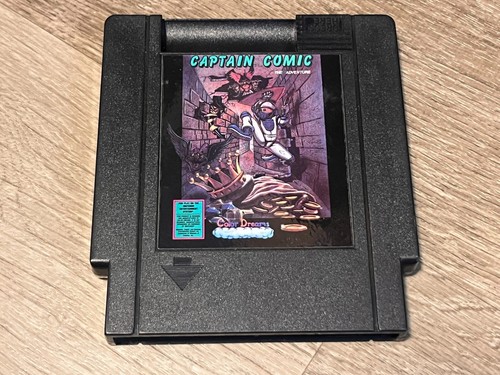 Captain Comic Black Cartridge Variant Nintendo Nes Cleaned & Tested ...
