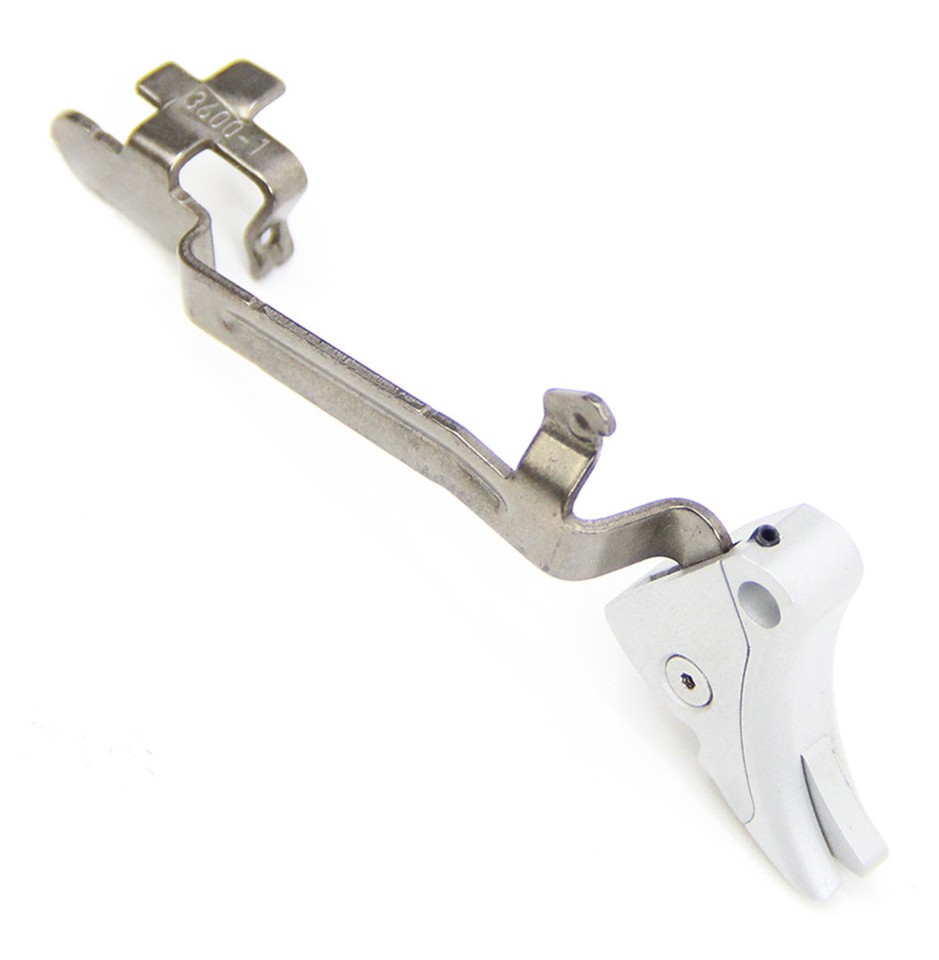 Lone Wolf Ultimate Adjustable Trigger - Silver w/ 9/40 Trigger Bar for ...