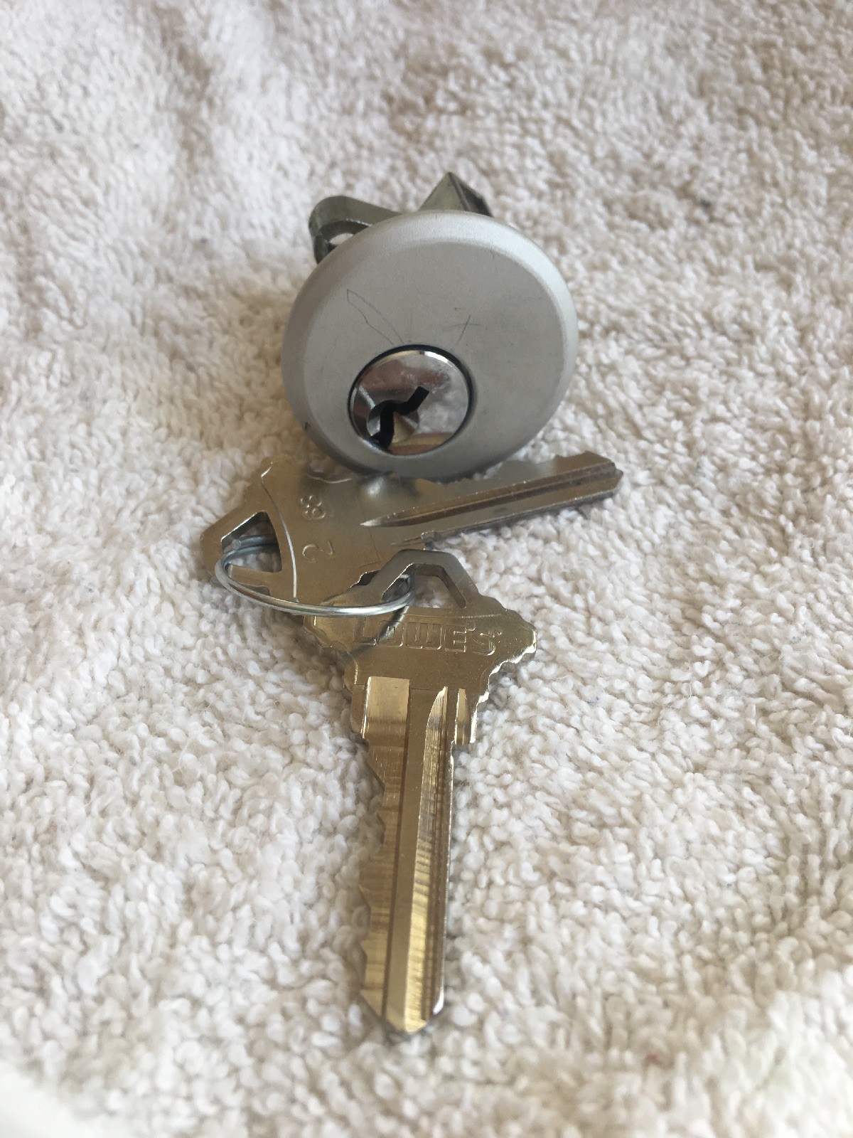 Ilco Rim Cylinder Lock 2 Keys | eBay
