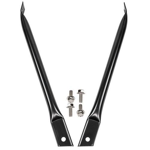 Black Radiator Support Bars & W Bolts 1967-69 Chevy Camaro & Pontiac ...