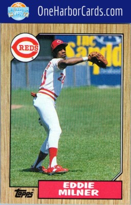 1987 Topps Cincinnati Reds #253 Eddie Milner | eBay