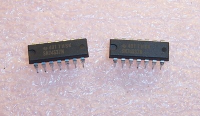 QTY (25) SN74S37N TI 14 PIN DIP PACKAGE QUAD 2-INPUT NAND BUFFER NOS 1 ...