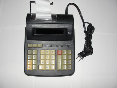 🔥Sharp EL-1192BL 2 Color Desktop Calculator Adding Machine 12 Digit LCD ...