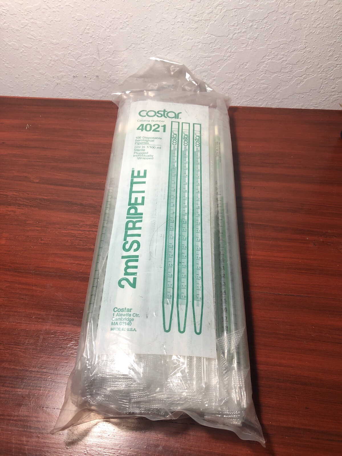 Costar 2 mL In 1/100 Stripette Disposible Pipettes, 100 Pipettes/Pack ...