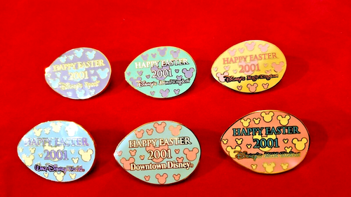 Disney WDW Easter Egg Hunt Happy Easter 2001 Full Set of 6 Pins LE1000 ...