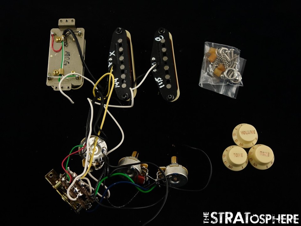 Fender Player II Strat HSS PICKUPS POTS KNOBS + SWITCH Stratocaster ...