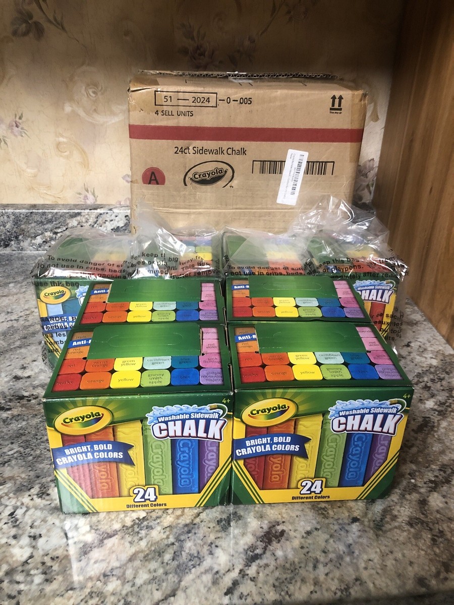 Crayola Colored Low Dust Chalk Set Of 7 Black Crayola Colored Low Dust ...