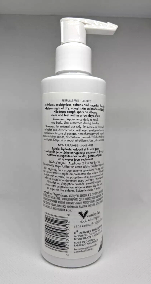 NEW! Reversa Skin Smoothing Body Lotion Glycolic Acid 10% Made in ...