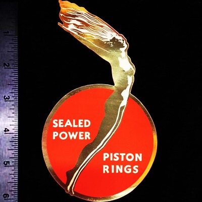 SEALED POWER Piston Rings - Original Vintage 1960's Racing Decal ...