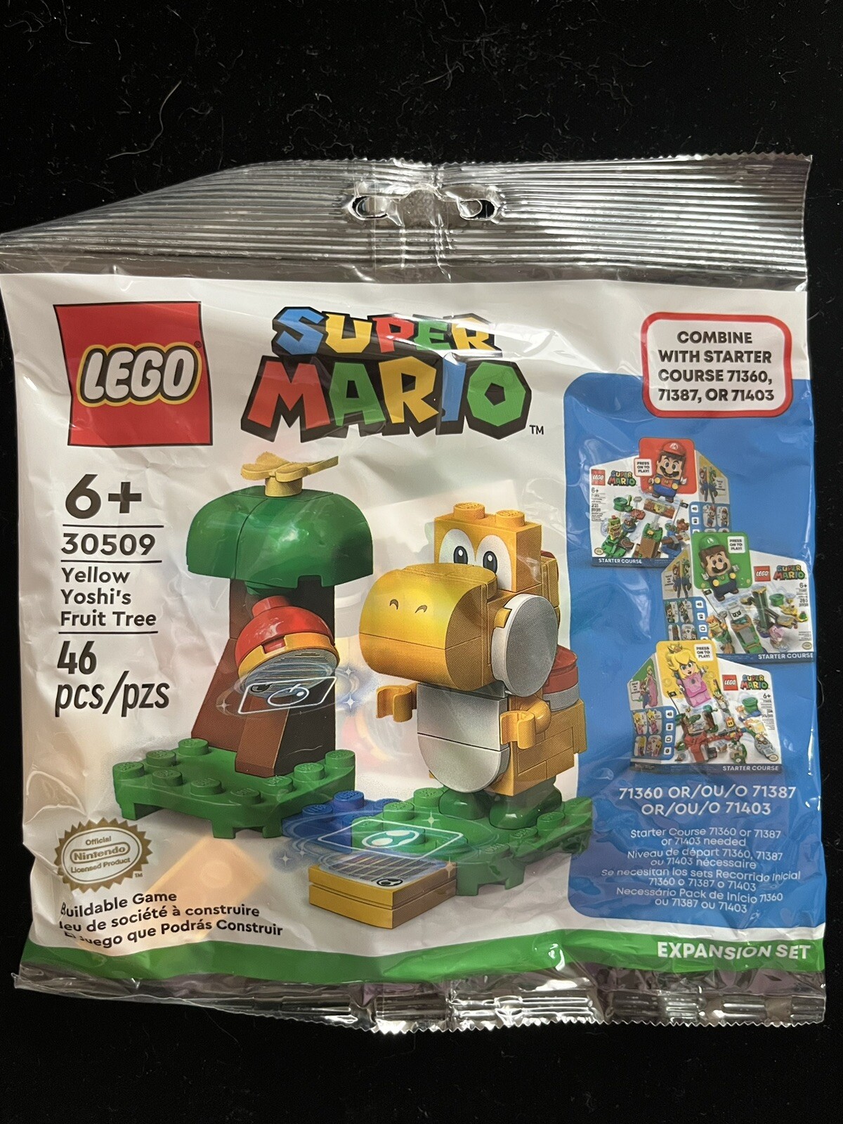 LEGO SUPER MARIO Polybag Yellow Yoshi's Fruit Tree #30509 | eBay