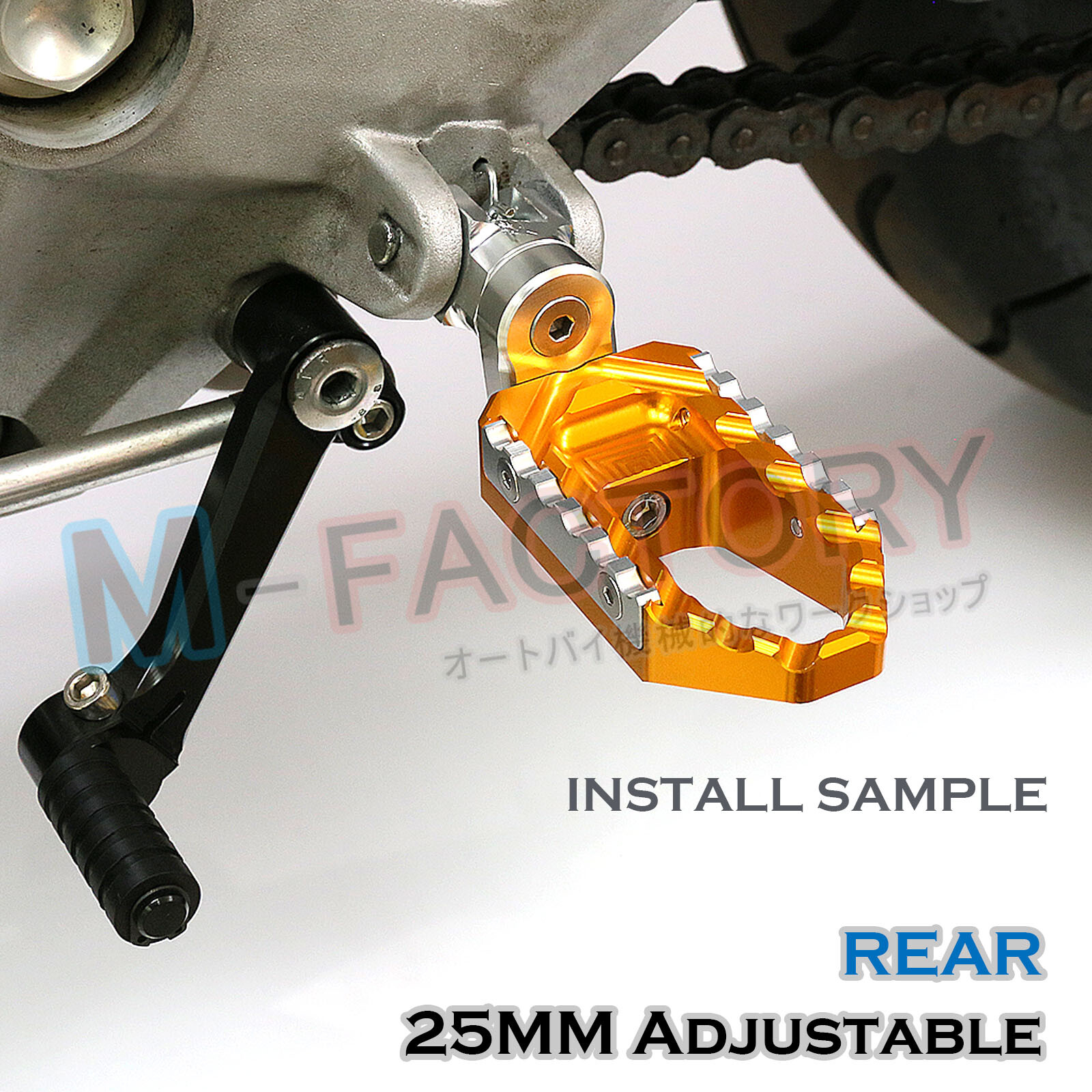 For Honda CBF 1000A 07-09 08 Gold TRC 25mm Lower Passenger Wide Foot ...