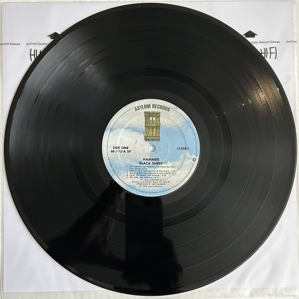 JAN HAMMER - Black Sheep - 1979 Asylum Vinyl LP - Ultrasonic Cleaned w ...