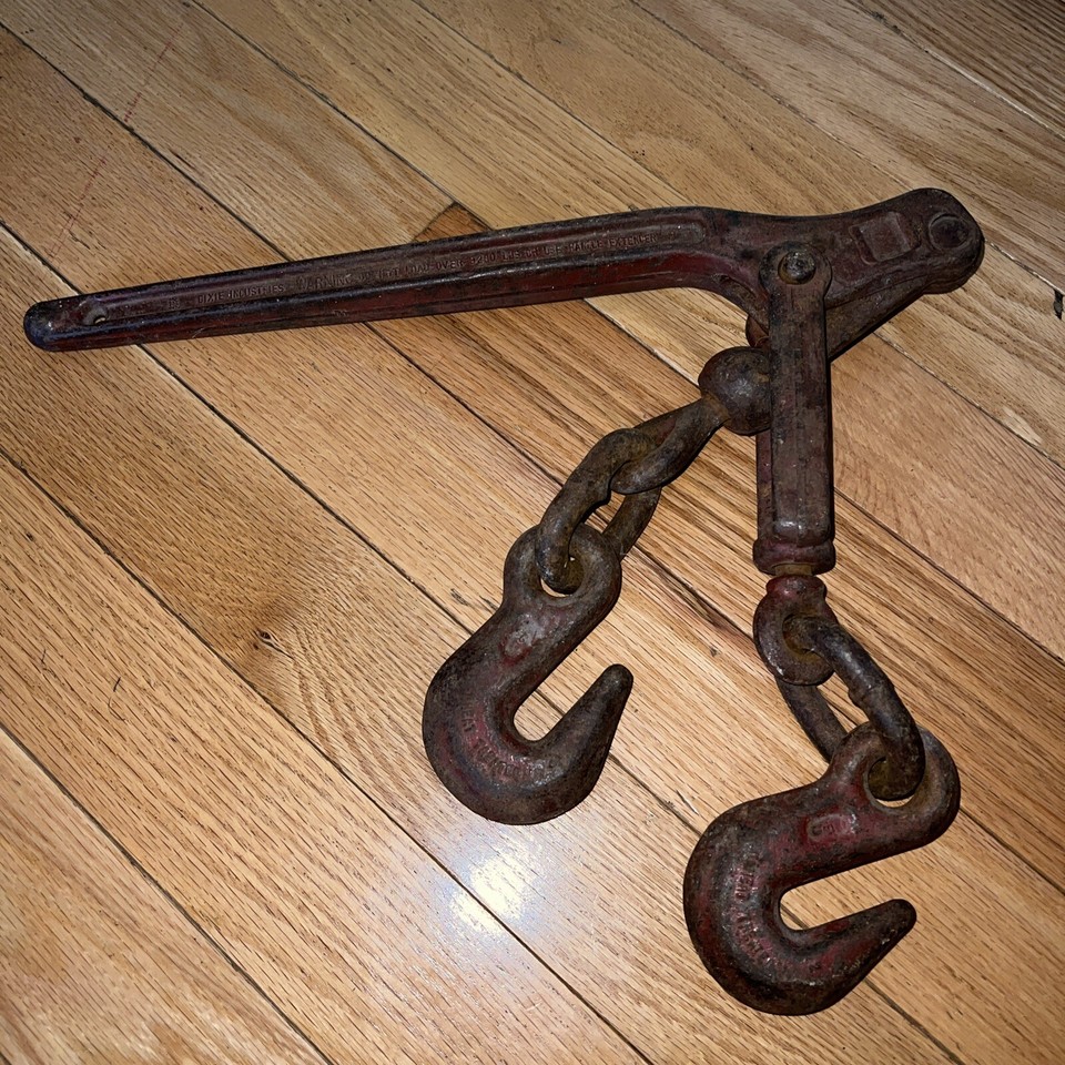 Vintage Dixie Industries Chain Load Binder Winch 9200 LBS. 3/8-1/2 Cm ...