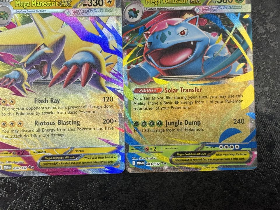 POKÉMON MEGA CARDS KANGASKHAN EX-MANECTRIC EX-VENUSAUR EX (SET OF 3 ...