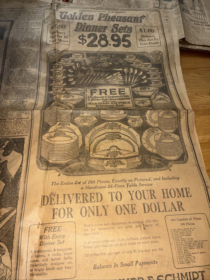 Vintage 1925 Louisville, KY Louisville Herald Newspapers News Ads ...