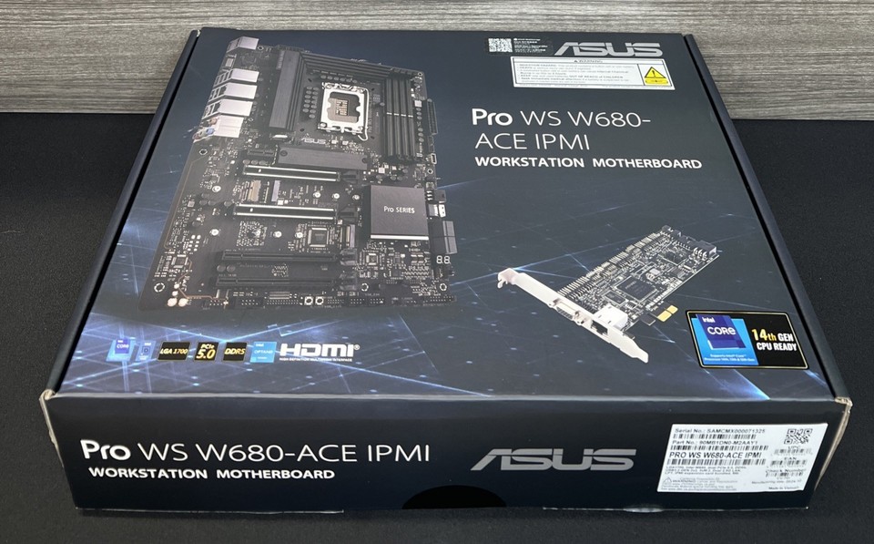 Asus Pro WS W680-ACE IPMI Workstation Motherboard - Intel W680 Chipset ...