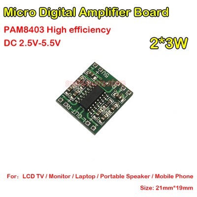 PAM840 2*3W Digital Amplifier Board Power 2.5V-5.5V AMP Module DIY ...