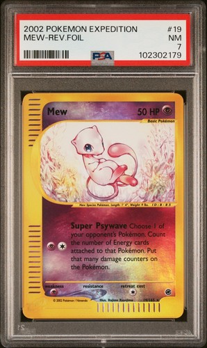 PSA 7 Mew Reverse Holo 19/165 Expedition 2002 Pokemom Card | eBay