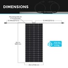 Renogy 200W Flexible Mono Solar Panel 12V RV Rooftop Camping Light Thin ...
