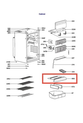 Dometic RM8500 RM8501 RM8505 Crisper Cover, 2413956000 | eBay