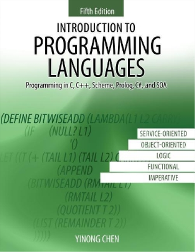 Yinong Chen Introduction to Programming Languages (Poche) 9781524931407 | eBay