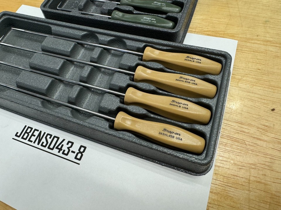 Snap-on Tools RARE Combat Colors 8pc Mini Hard Handle Short & Long Pick ...
