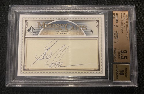 2009 SP Legendary Cuts GUS JOHNSON AUTO 1/1 NBA Legends Autograph UD ...