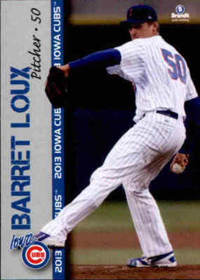 2013 Iowa Cubs Brandt #18 Barret Loux Houston Texas TX Baseball Card | eBay
