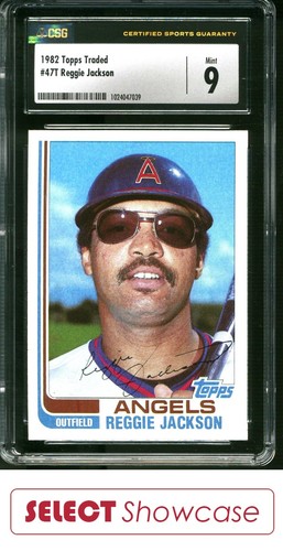1982 TOPPS TRADED #47T REGGIE JACKSON ANGELS HOF CSG 9 | eBay