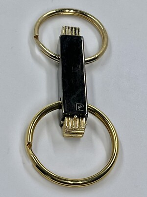 Vintage Pierre Cardin Valet Key Chain Goldtone Dark Gunmetal Hint Of ...