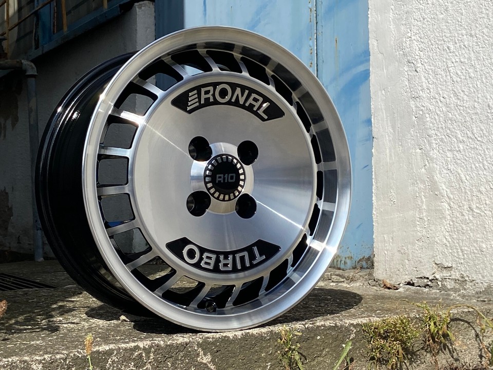 4x new Retro Wheels RONAL R10 Turbo 7x15 4x100 ET:37 VW Golf 2 3 Jetta ...