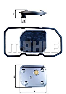 MAHLE Automatic Trans Hydraulic Filter For MERCEDES W169 W245 ...