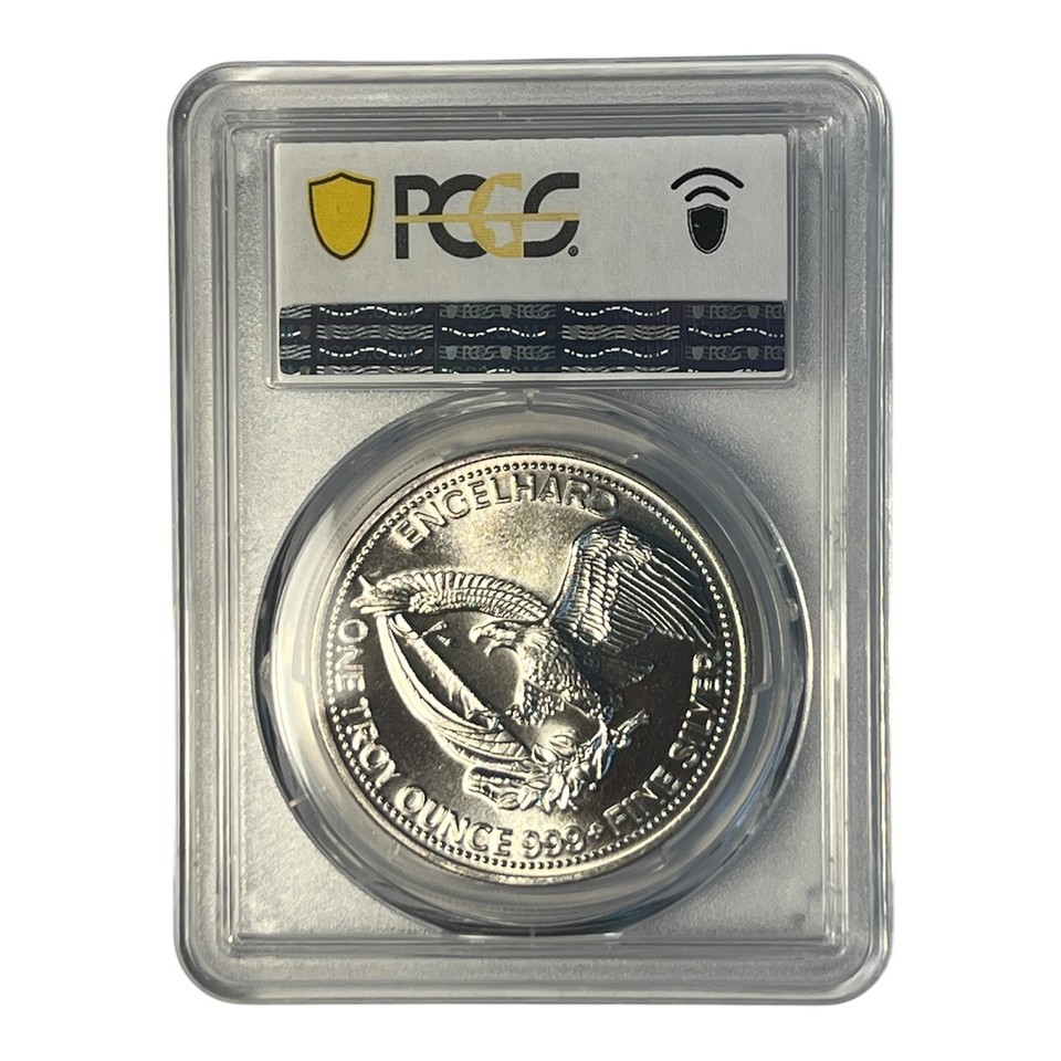 1985 Engelhard Prospector 1oz Round Silver Coin graded PCGS MS68 *NEW ...