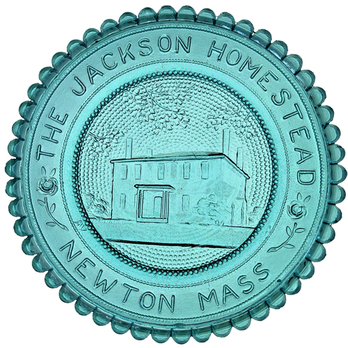 Newton MA Jackson Homestead Museum Pairpoint Glass Cup Plate ...
