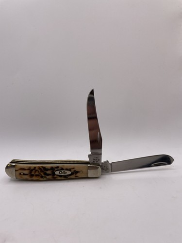 CASE XX USA JIGGED AMBER BONE MINI TRAPPER KNIFE 6207 SS NICE #2 | eBay